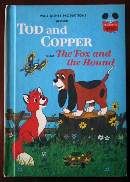 VINTAGE WALT DISNEY Tod and Copper Hard Cover Book from The Fox and the ...