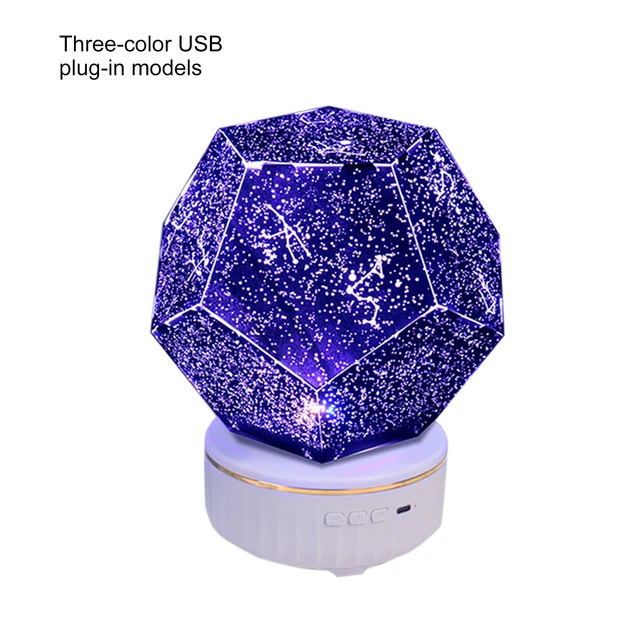 FR 3D STARRY Night Star Projectors Indoor Night Light for Room (3 Color ...
