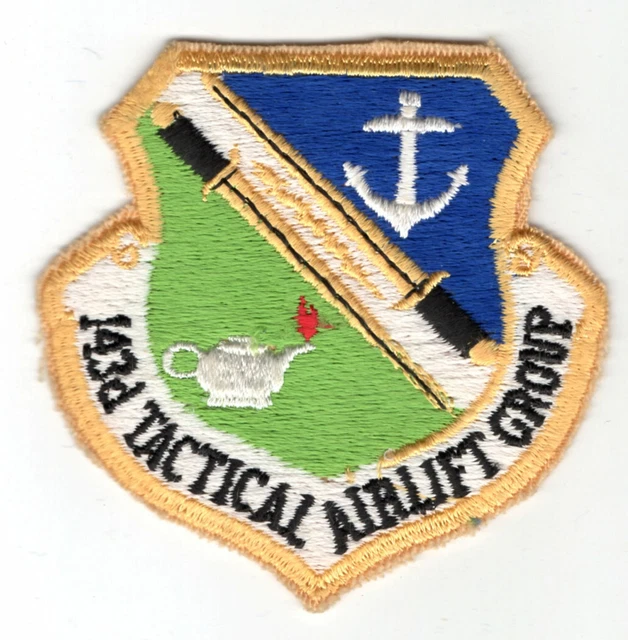 OLD USAF PATCH - 143rd Tactical Airlift Group - Rhode Island ANG - C ...
