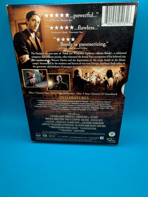 THE PIANIST 3 Disc Soundtrack Edition - Film, Special Features ...