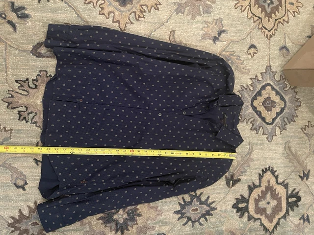 JOHN VARVATOS MEN'S Button-Up Medium £16.11 - PicClick UK