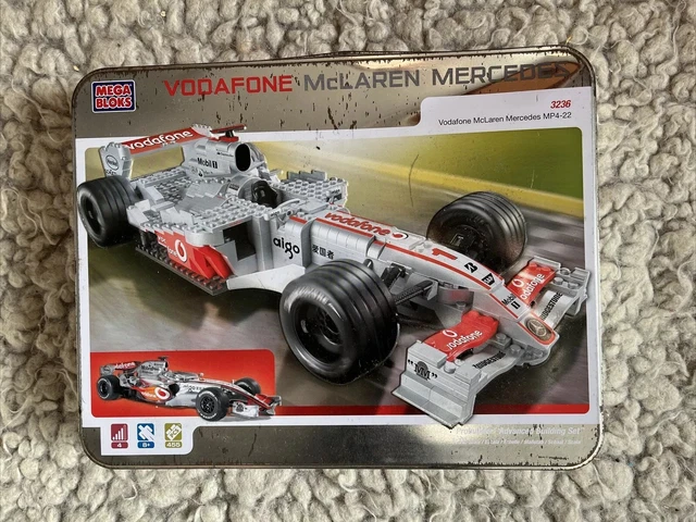 MEGA BLOKS 3236 Vodafone McLaren Mercedes F1 Formula One Car *Sold As ...