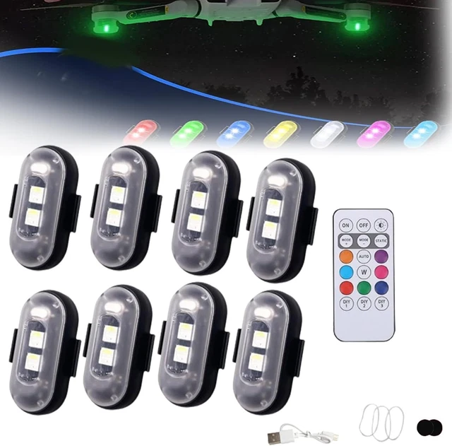 4/8PCS REMOTE CONTROL Strobe Light, Wireless Led Lights, 8 Colors ...