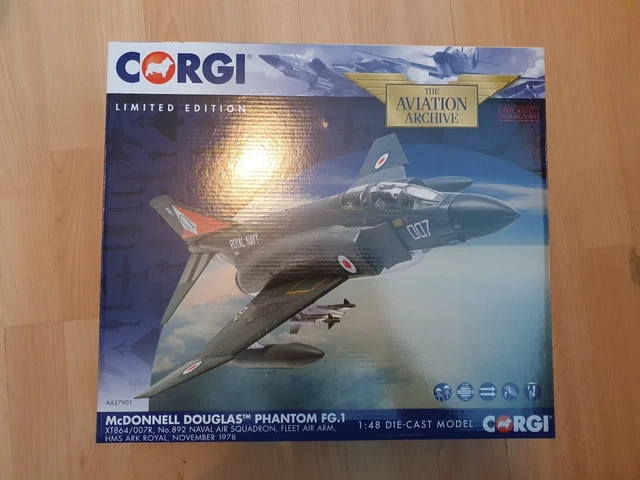 CORGI AVIATION ARCHIVE 1/48 F-4 Phantom FG.1 Fleet Air Arm AA27901 £100 ...