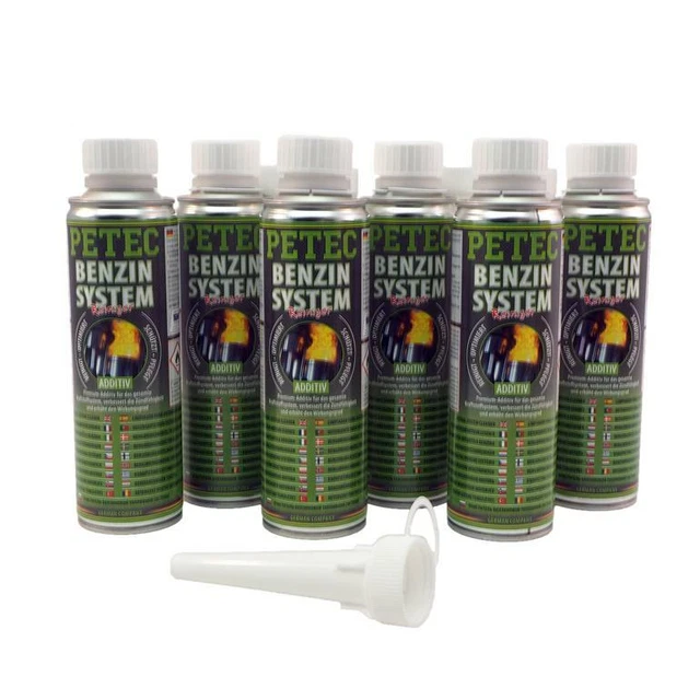 6X PETEC 80750 Essence Système Nettoyant Premium Additif Complément ...