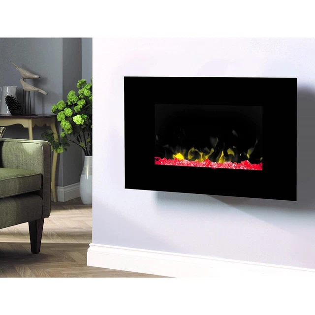 DIMPLEX TOLUCA DELUXE Wall Mounted Electric Fire Fan Heater 2kW Remote ...