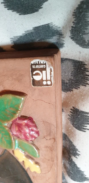 VINTAGE SWEDEN JIE Gantofta Solveig ceramic wall plaque hanging picture ...