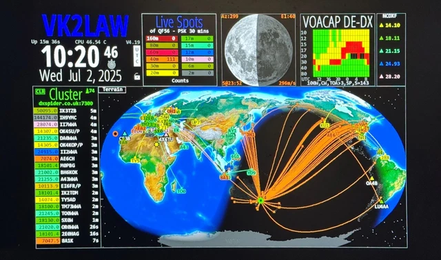 HAMCLOCK-HAM RADIO WORLD Clock on Pi-3B+ $199.99 - PicClick AU