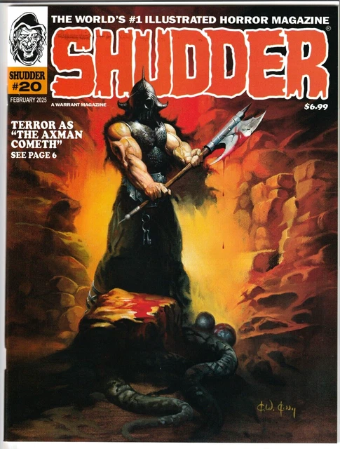 SHUDDER MAGAZINE #20 Feb 2025 Nm 9.4 Unread Warrant Ken Kelly Cover In ...