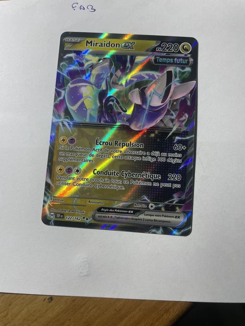 CARTE POKÉMON MIRAIDON EX 122/162 EV5 forces temporelles TEF NEUF FR ...