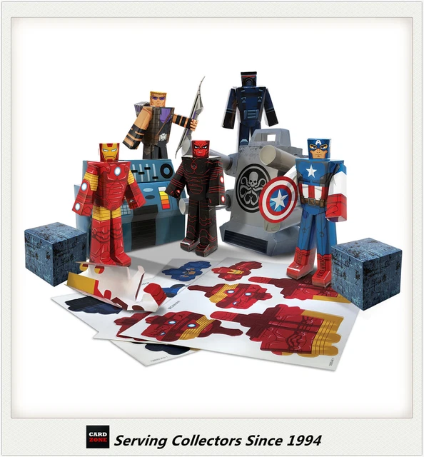 MARVEL PAPERCRAFT LEGENDS Action Figure pack Hydra battle Heroes Toy ...