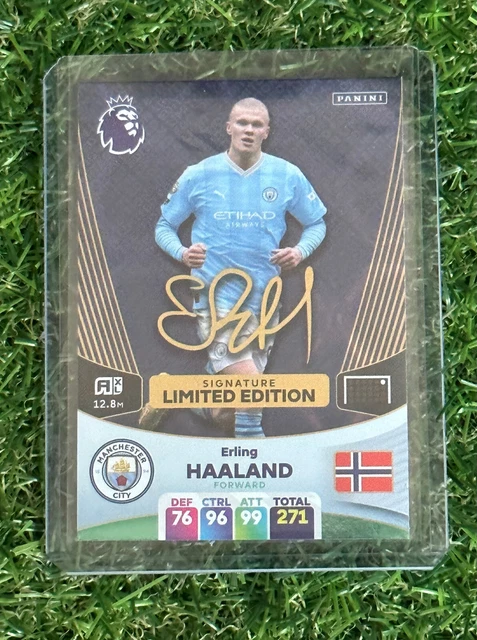 ERLING HAALAND MAN City Signature Limited Edition Panini Adrenalyn XL ...