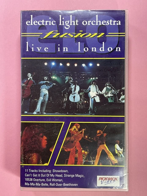 ELO ELECTRIC LIGHT Orchestra, live In london, 11 track, VHS Video ...