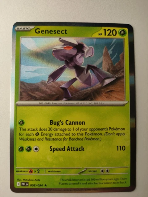 GENESECT 2025 POKEMON Tcg Phantasmal Flames #008/094 Reverse Holo £1.16 ...