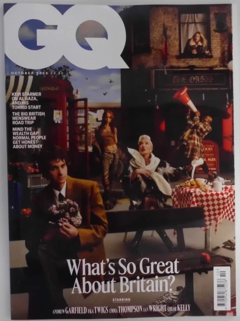 GQ MAGAZINE OCT 2025 Andrew Garfield, FKA Twigs, Emma Thompson, Ian ...