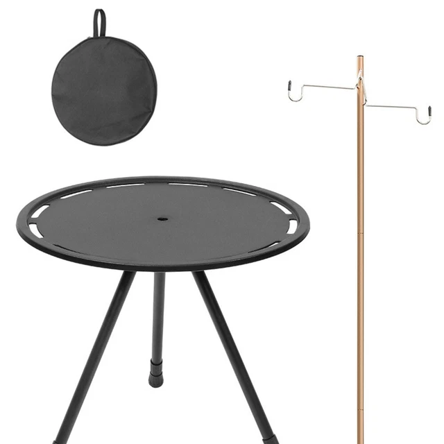 TABLE DE CAMPING pliante avec poteau de lampe alliage d'aluminium léger ...