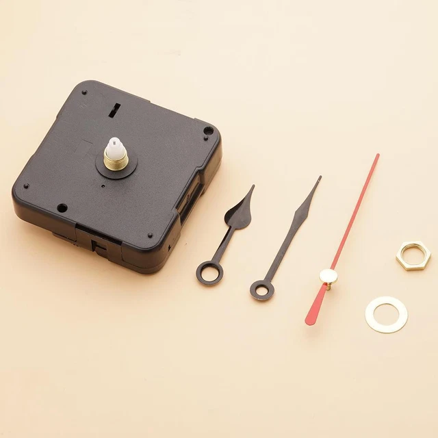 NEW REPLACEMENT QUARTZ Clock Movement Mechanism Motor Metal Hands ...