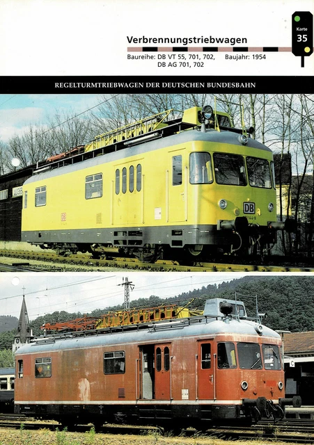 BAUREIHE: DB VT 55, 701, 702, DB AG 701, 702, Regelturmtriebwagen ...