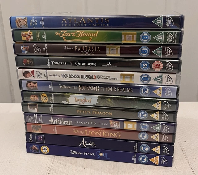 WALT DISNEY DVD Movie Bundle x12 - Brand New & Sealed - Family & Kids ...