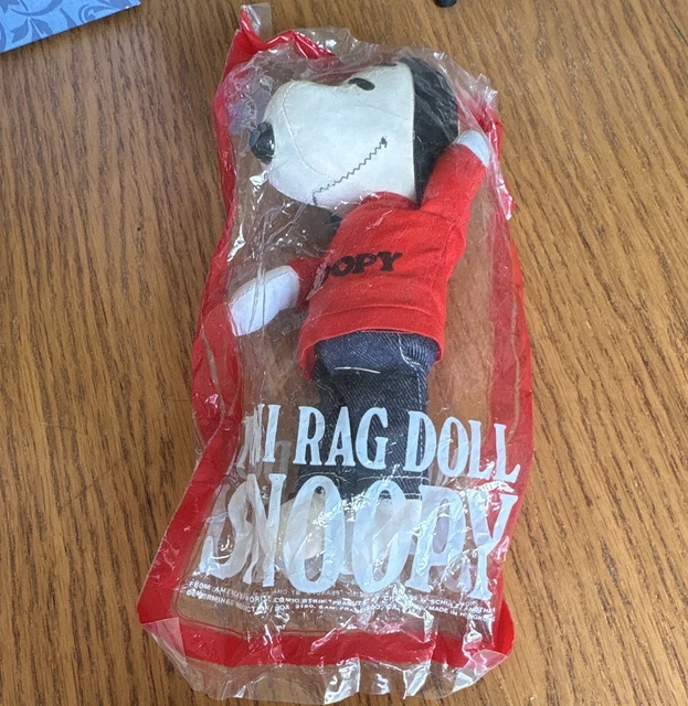 SNOOPY PEANUTS PLUSH Rag Doll Soft Toy Small 15-35cm Washable In Bag £ ...