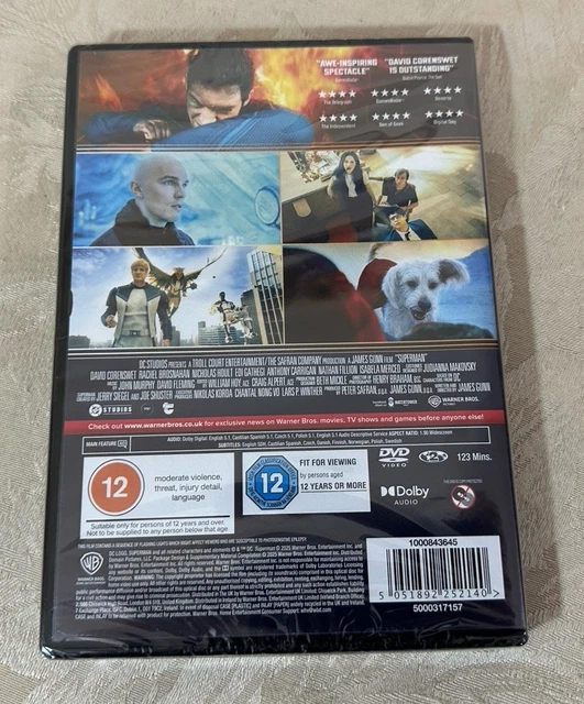 SUPERMAN (2025) - DC Studios - DVD - NEW / Sealed £9.99 - PicClick UK