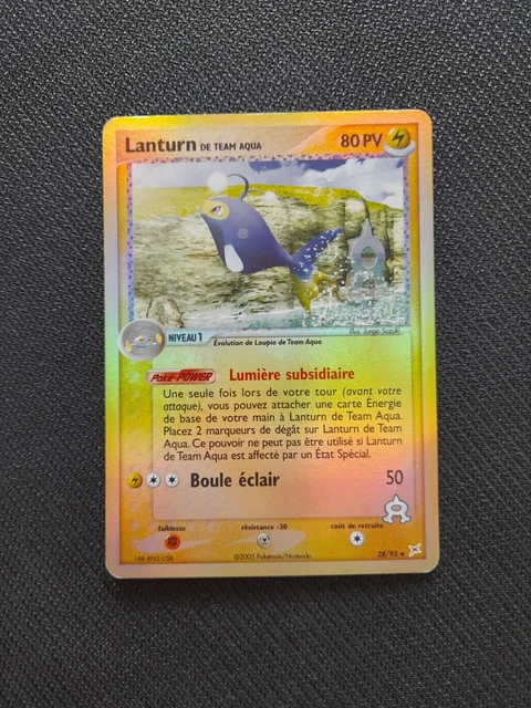 CARTE POKÉMON LANTURN REVERSE - 28/95 - EX Team Magma Team Aqua - Occasion - FR EUR 13,50 ...