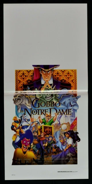 AFFICHE IL LE Bossu De Notre Dame Walt Disney Animation Animé B180 EUR ...