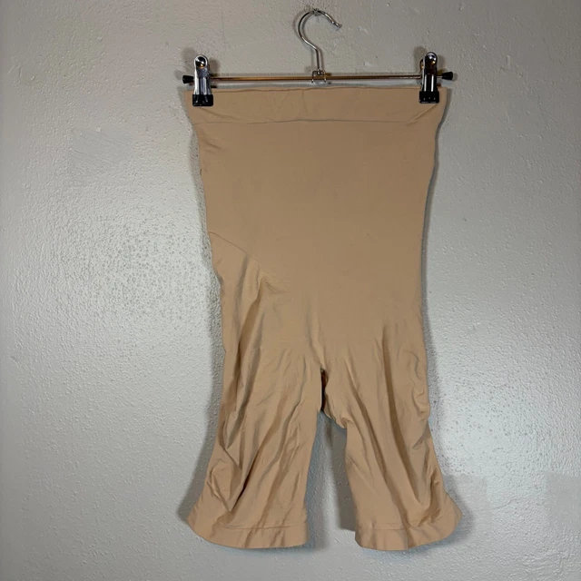 SKIMS SCULPTING SHORT Mid Thigh Open Gusset Sand Beige Shapewear XL £20 ...