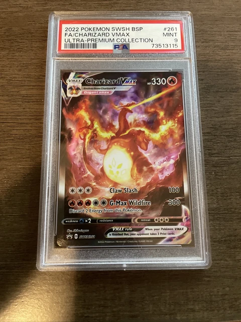 CHARIZARD VMAX SWSH261 Pokemon Ultra Premium Collection PSA 9 Promo ...
