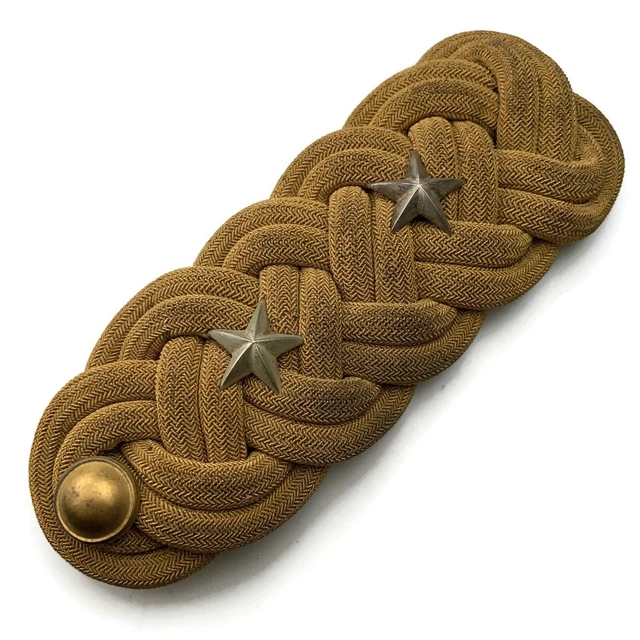 WW2 IMPERIAL JAPANESE Army OFFICERS Epaulette Rank Insignia Pips Badge ...