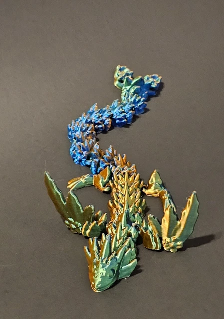 3D PRINTED ARTICULATED Dragon. Winged Dragon 3D Printed. Flexi Factory ...