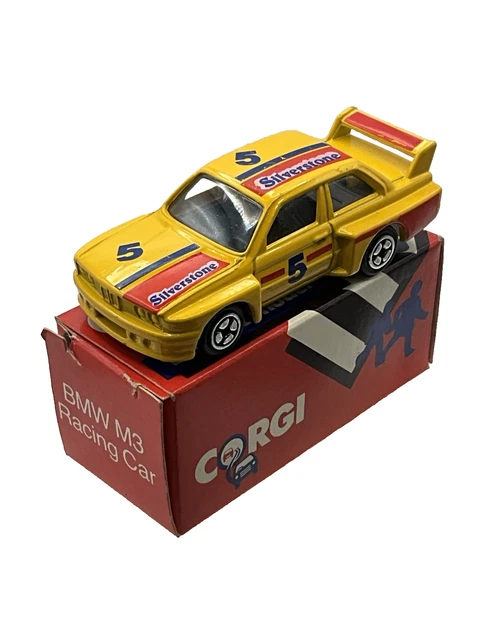 CORGI BMW M3 Racing Car Diecast Model Silverstone No5 Yellow Boxed ...