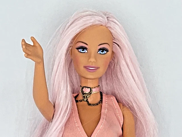 Barbie Doll Princess And The Pauper Anneliese Mattel Pink Hair Reroot