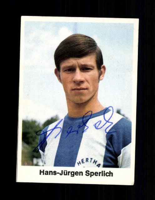 HANS JÜRGEN SPERLICH Hertha BSC Bergmann Sammelbild 1970-71 Original+ A ...