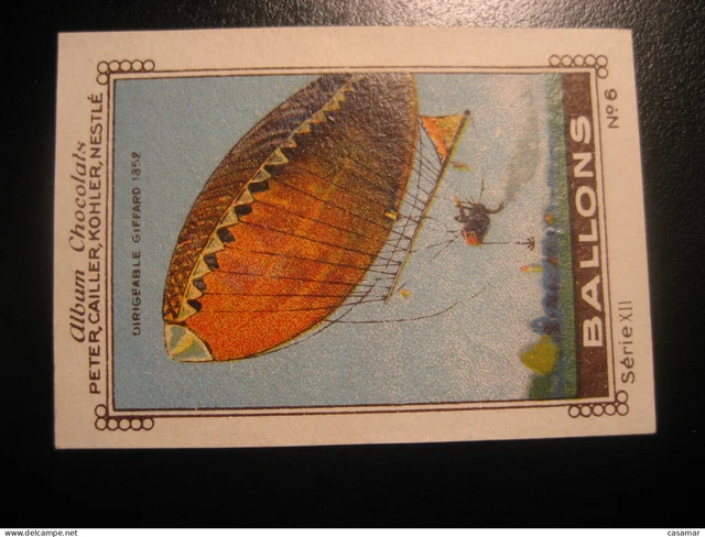 DIRIGEABLE GIFFARD 1852 Zeppelin Airship Peter Cailler Kohler Nestle ...