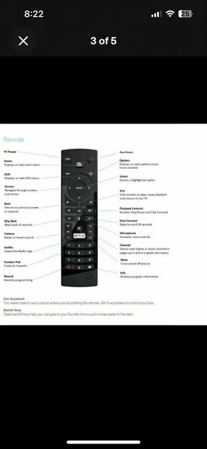 LOT OF 2 Altice OPTIMUM CABLEVISION BLUETOOTH REMOTE CONTROL NEW $19.99 ...