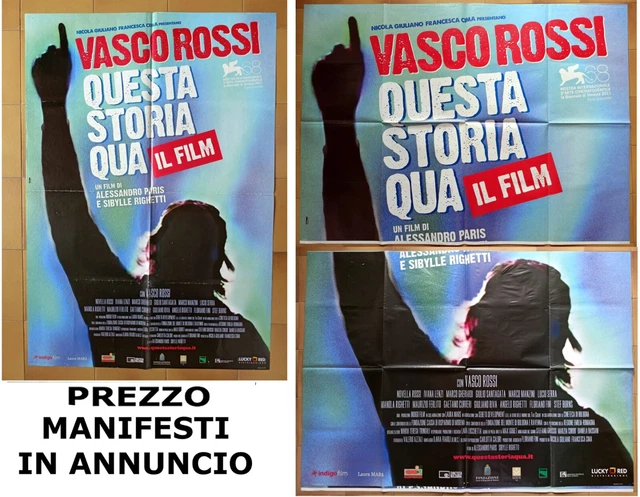 VASCO ROSSI - Questa storia qua Il Film. MANIFESTI CINEMA ORIGINALI ...