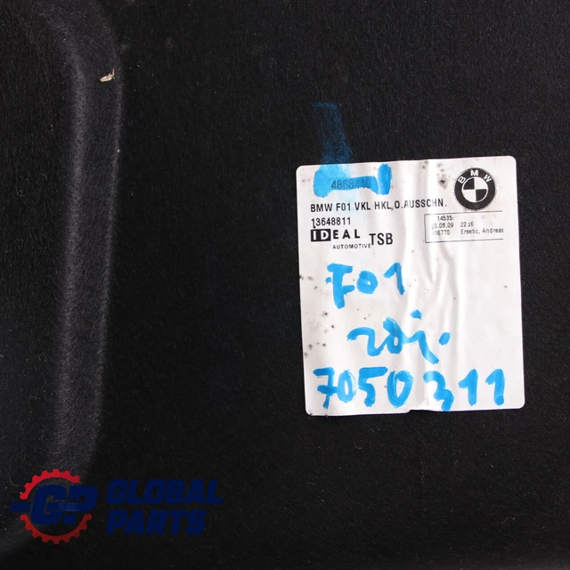 BMW F01 F02 Maletero Tapa Portón Trasero Interior Panel Revestimiento ...