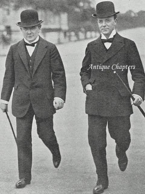 LLOYD GEORGE & Walter Runciman Cardiff Miners Strike 1915 Photo Article ...