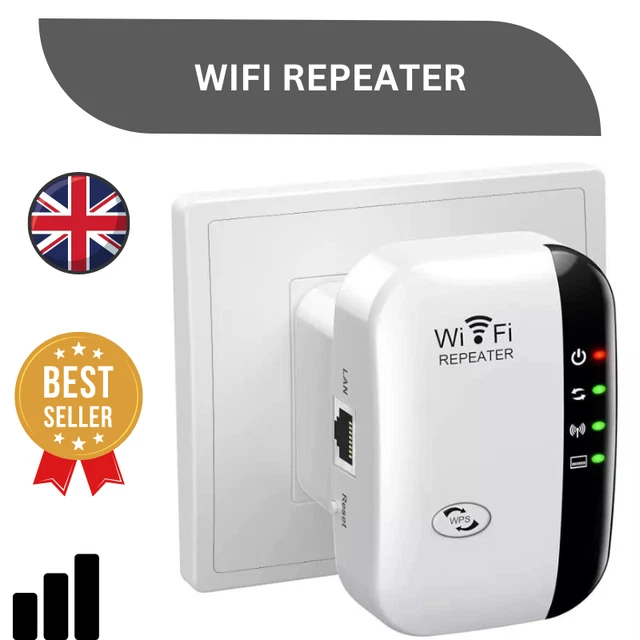 WIFI SIGNAL REPEATER Extender Range Booster Internet Network Amplifier ...