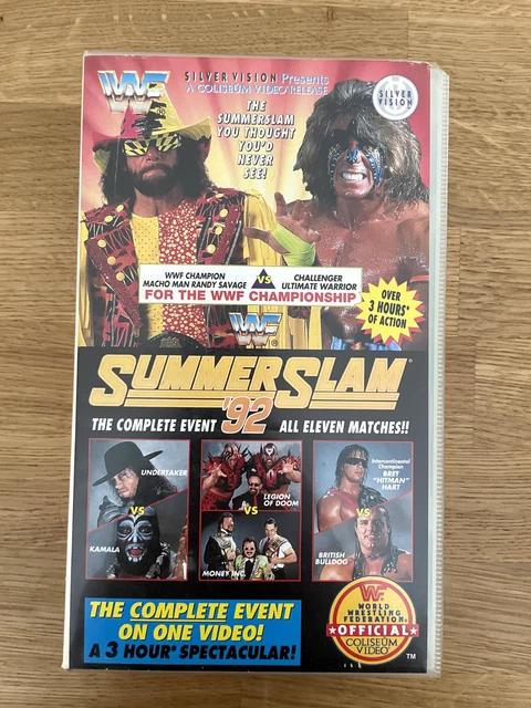 WWF SUMMERSLAM 92 VHS Video Silver Vision £6.95 - PicClick UK
