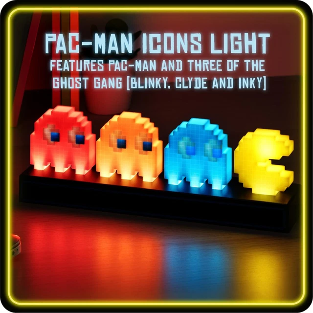 PAC MAN AND Ghosts Desk Light - Officially Licensed, Sound Reactive ...