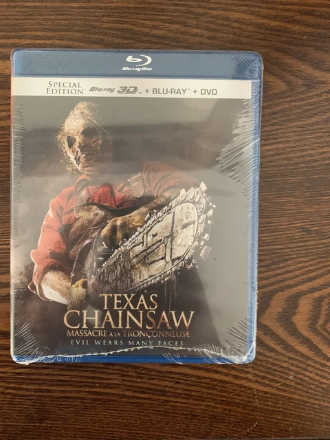 TEXAS CHAINSAW 3D (Blu-ray/DVD, 2-Disc Set, 2013, Canadian) Brand New ...