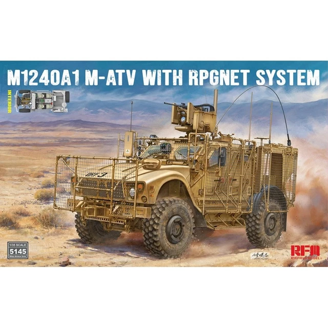 RYE FIELD MODEL 1:35 M1240A1 MATV with RPG Net System & full interior ...