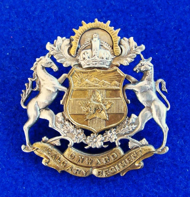 14TH CANADIAN TANK Regt (Calgary Regiment (Tank)). Original WWII issue ...