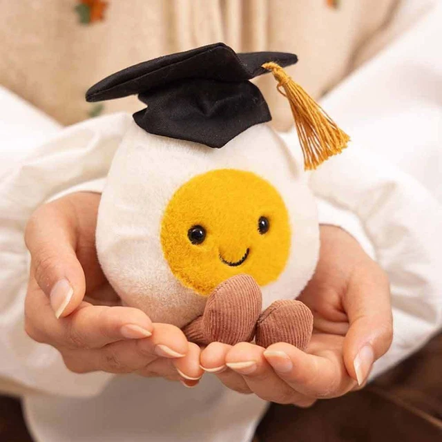 PLUSH SOFT TOY of catJelly Amuseable Boiled Egg Graduation Toy Gifts ...