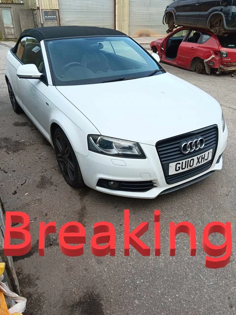 AUDI A3 CABRIOLET 8P 2.0T CCZA Auto 10-12 White Breaking Spares 1x ...