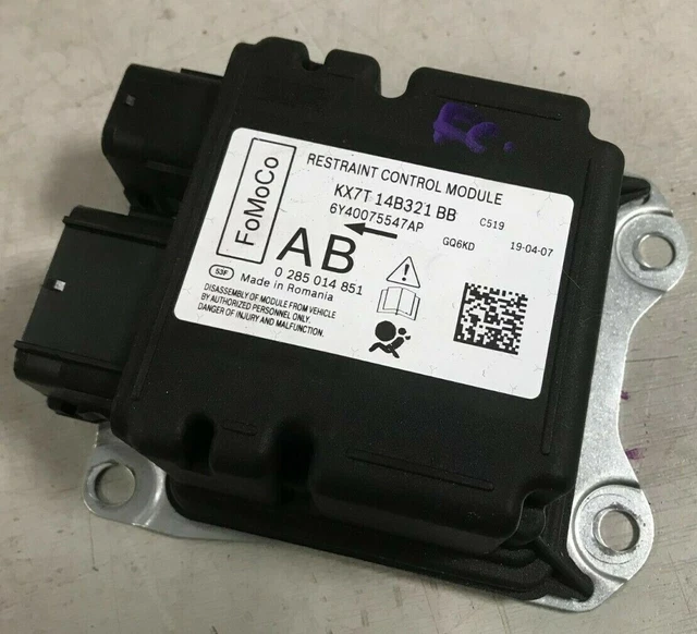FORD FOCUS BLOWN Airbag Control Unit Module 2019 + Onwards MK4 KX7T ...