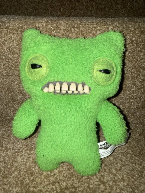 RARE FUGGLER MUNCH Munch Green Funny Ugly Monster 9" Snuggler Edition ...