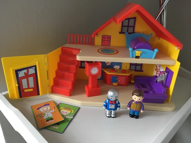 JUSTIN’S HOUSE PLAY Set and Figures Cbeebies Little Monster Robert ...
